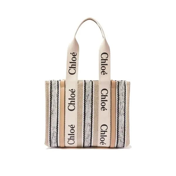 Chloé Woody Medium Tote - Beige
