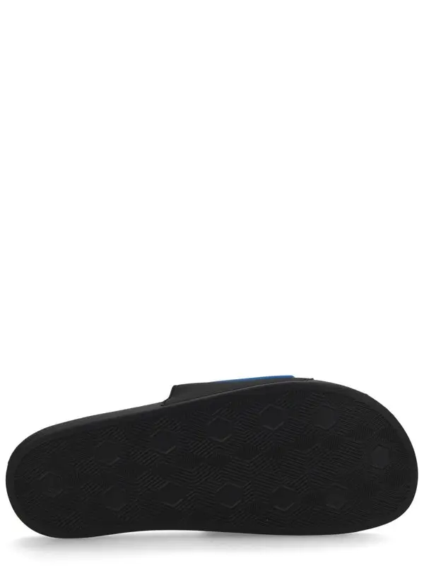Versace Slides With Logo - Black