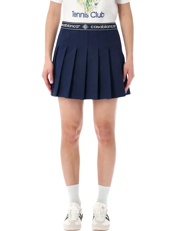 Casablanca Pleated Mini Skirt
