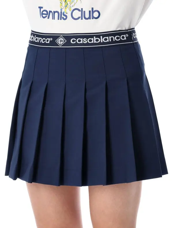 Casablanca Pleated Mini Skirt