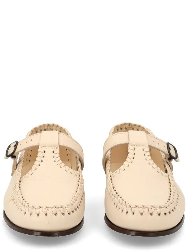 Hereu Alcover Moccasin With Buckle - Ivory