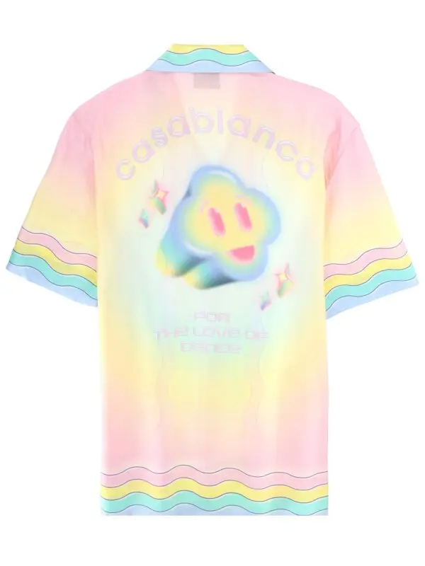 Casablanca Flaming Tennis Ball' Shirt - Multicolour
