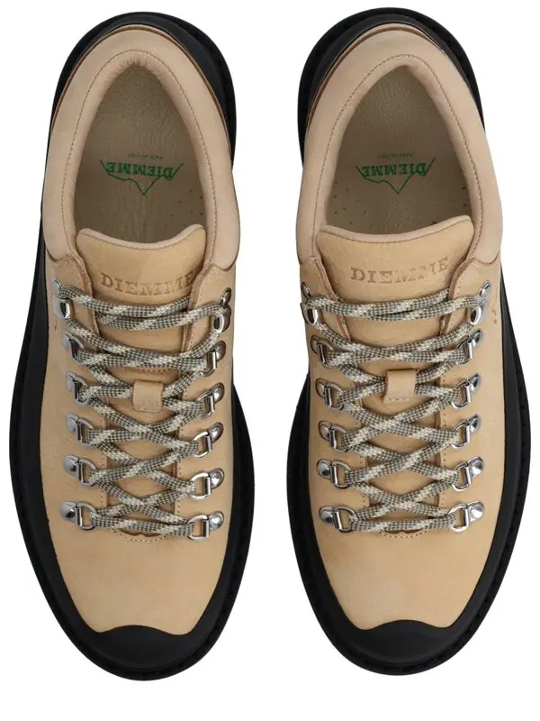 Diemme Cornaro Rubber Leather Shoes - Beige