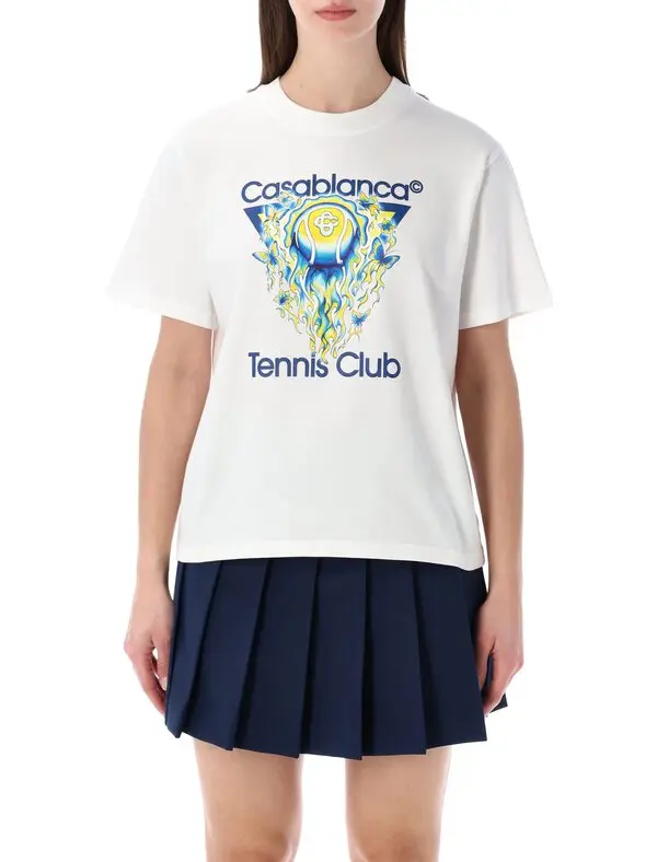 Casablanca Tennis Club Icon T-shirt - White