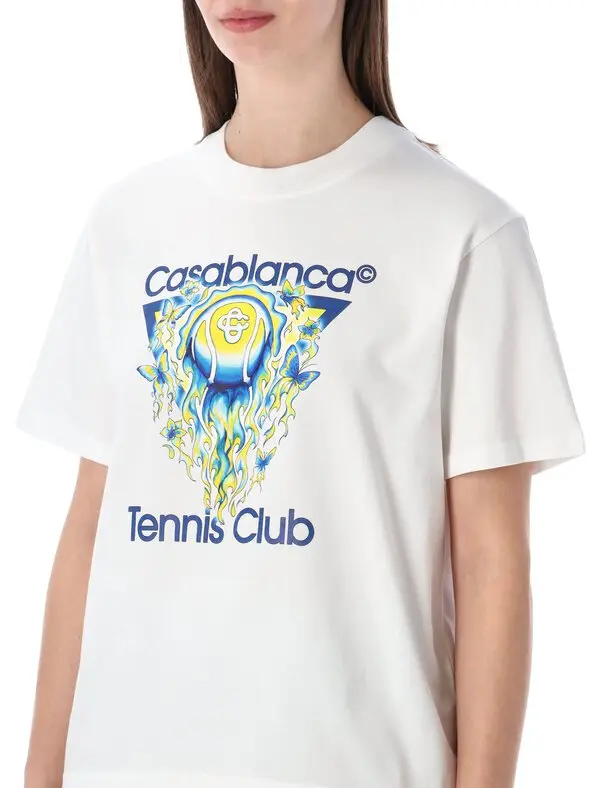 Casablanca Tennis Club Icon T-shirt - White