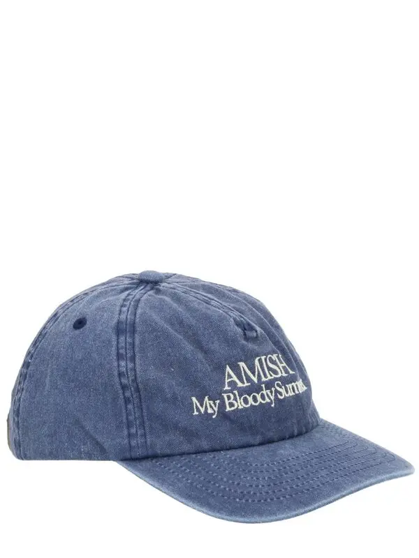 AMISH SUPPLIES Baseball Cap With Embroidery - Denim