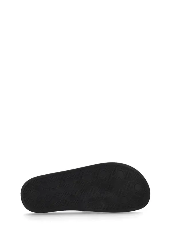 Versace Printed Slides - Black