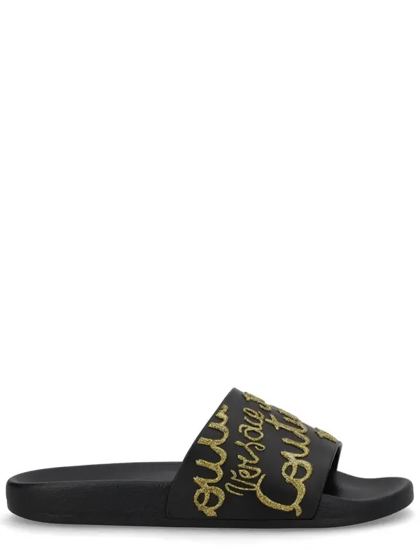Versace Slides With Logo