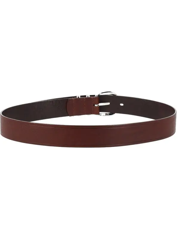 SUNFLOWER Tip End Leather Belt - Brown