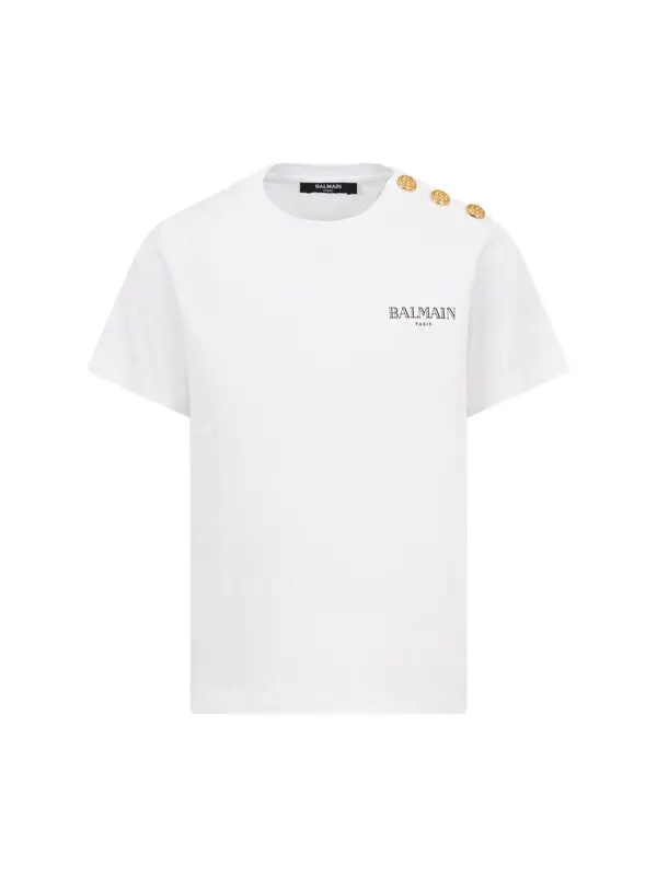 Balmain Logo T-shirt - White