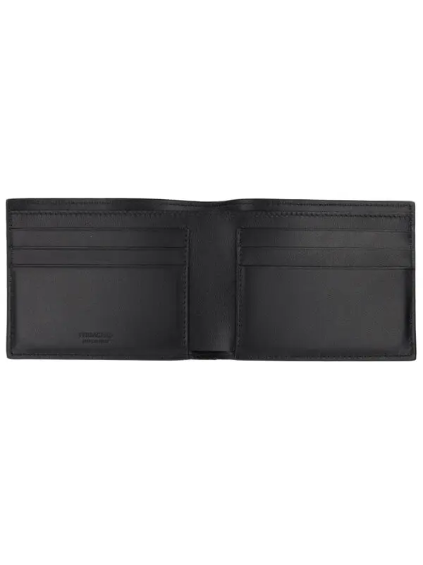 FERRAGAMO Hooks' Wallet - Black