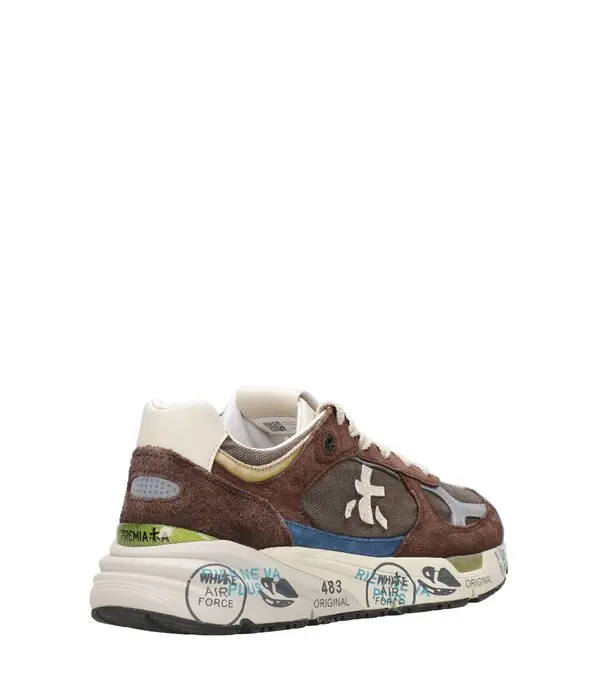 Premiata Leather And Suede Sneakers - Purple