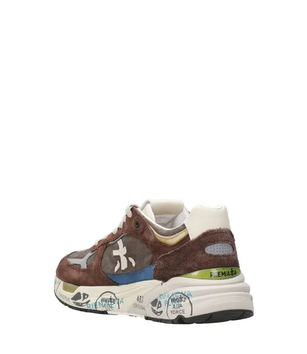 Premiata Leather And Suede Sneakers - Purple