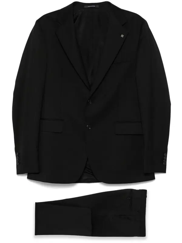 Tagliatore Two Piece Wool Dress - Black