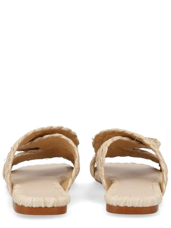 CastaÑer Padme Raffia Sandal - Ivory