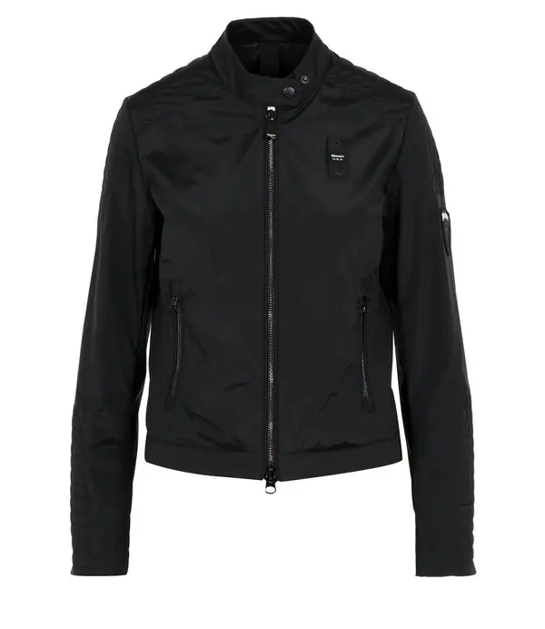 BLAUER. Fitted Technical Fabric Jacket - Black