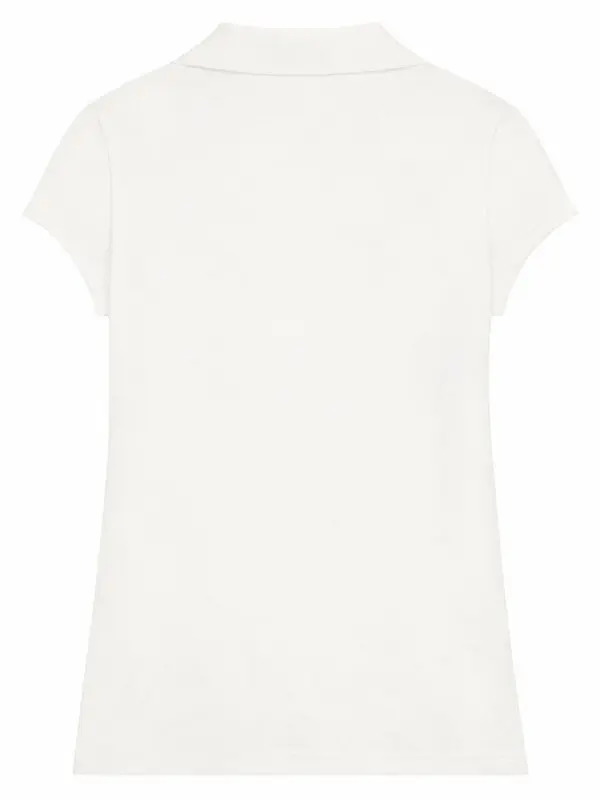 COURREGES Cropped Sports Polo - White
