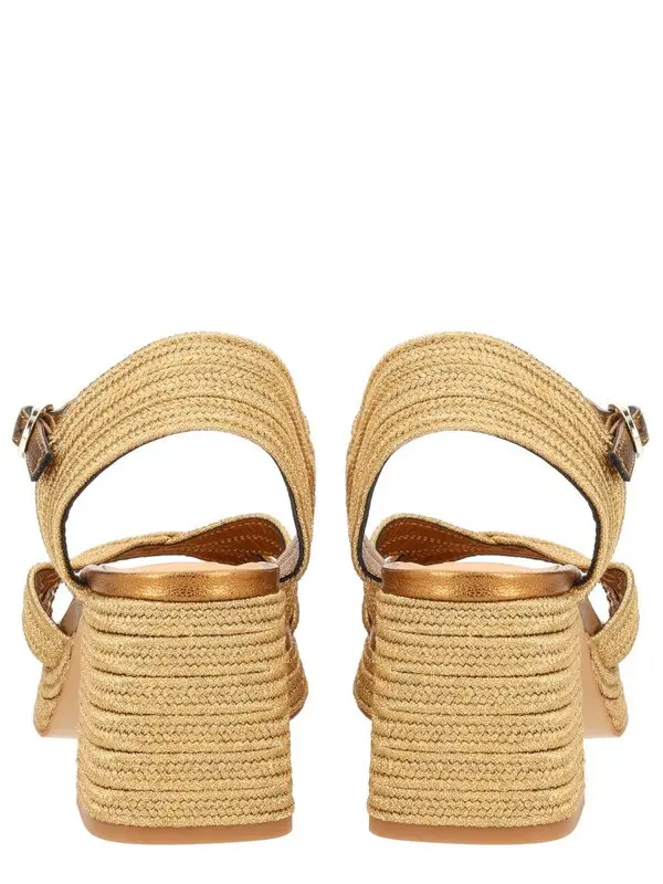 CastaÑer Vallita Espadrille - Gold