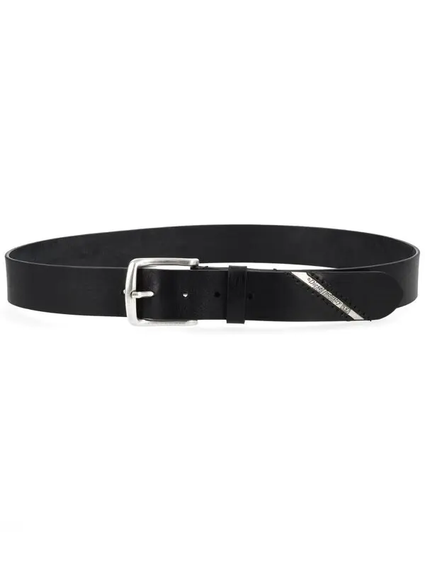 DIESEL® B-line Leather Belt - Black