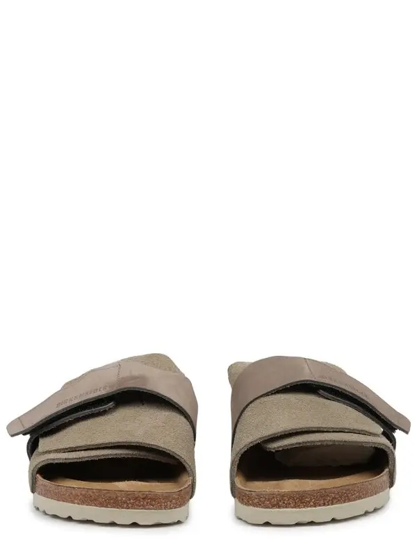 BIRKENSTOCK Kyoto Narrow Fit Slides - Beige