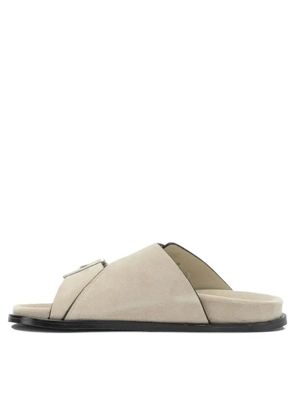 ALOHAS Alba Suede Sandals - Beige