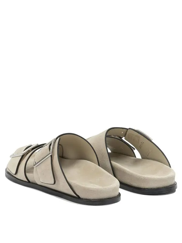 ALOHAS Alba Suede Sandals - Beige