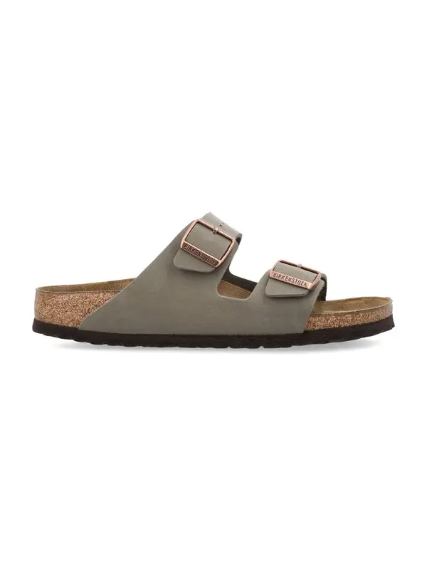 BIRKENSTOCK Arizona Flat Sandals - Stone