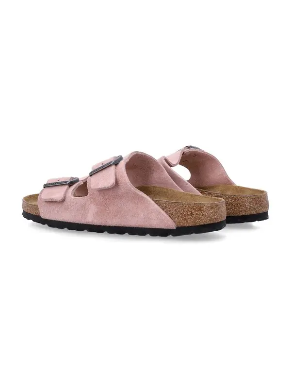 BIRKENSTOCK Arizona Suede Sandals - Pink Clay
