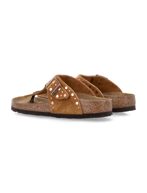 BIRKENSTOCK Gizeh Rivet Thong Sandals - Mink