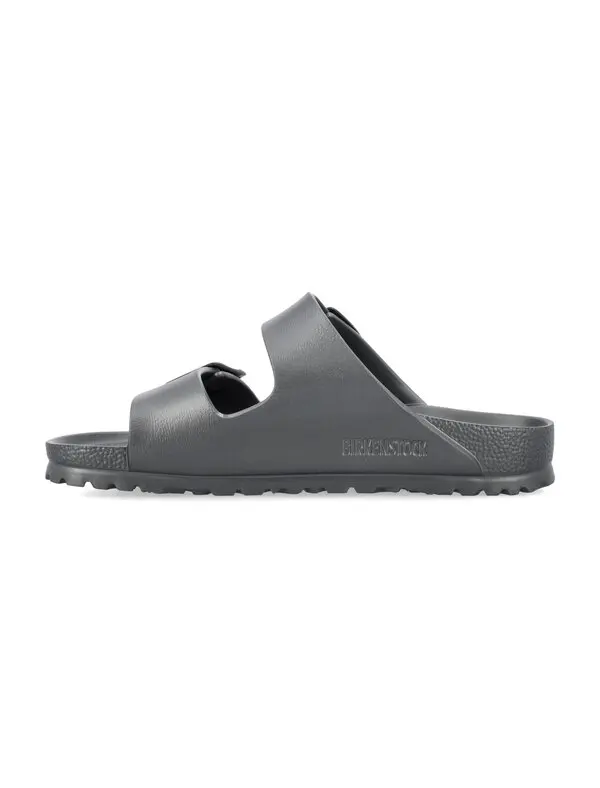 BIRKENSTOCK Arizona Flat Sandals - Metallic Anthracite