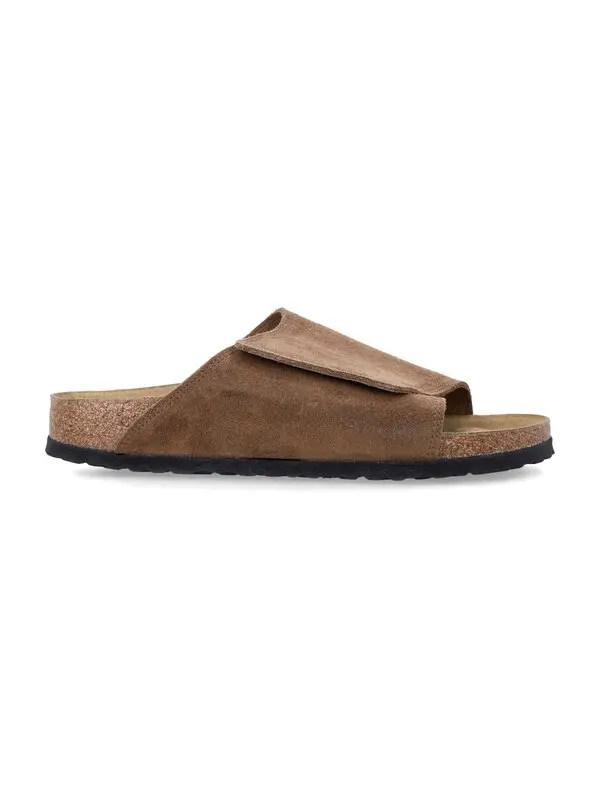 BIRKENSTOCK Solana Suede Sandals - Dark Tea
