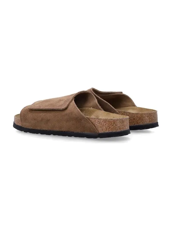 BIRKENSTOCK Solana Suede Sandals - Dark Tea