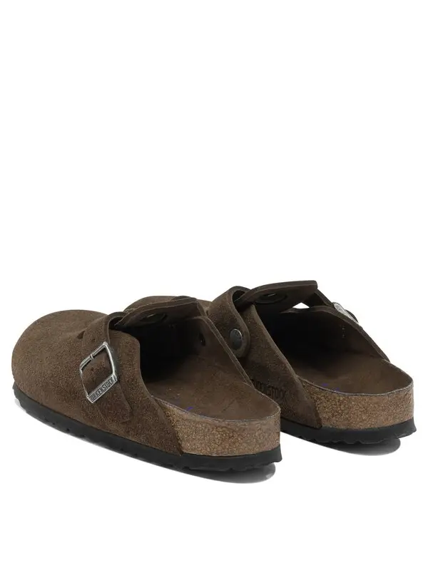 BIRKENSTOCK Boston Sabots - Brown