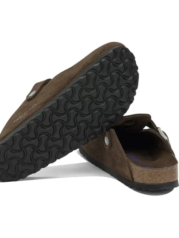 BIRKENSTOCK Boston Sabots - Brown