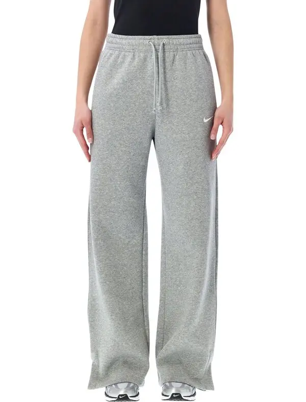Nike Wide-leg Brushed Fleece Trousers - Grey