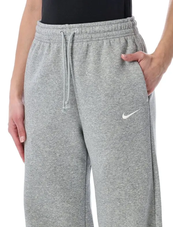 Nike Wide-leg Brushed Fleece Trousers - Grey