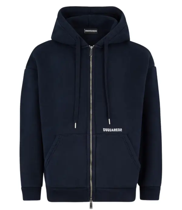 Dsquared2 Zip-up Jacket - Blue Navy