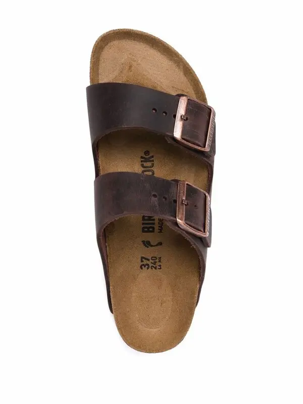BIRKENSTOCK Arizona Buckle Sandals - Brown