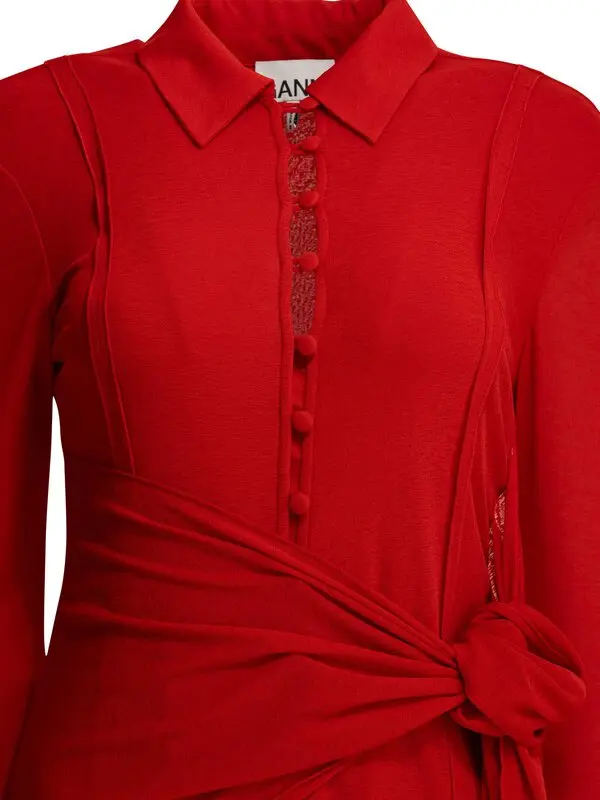 GANNI Long Chemise Dress