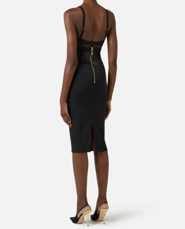 Elisabetta Franchi Bustier Midi Dress