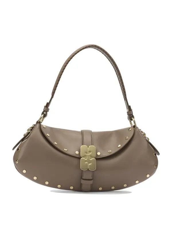 GANNI B-kat Small Shoulder Bag - Brown
