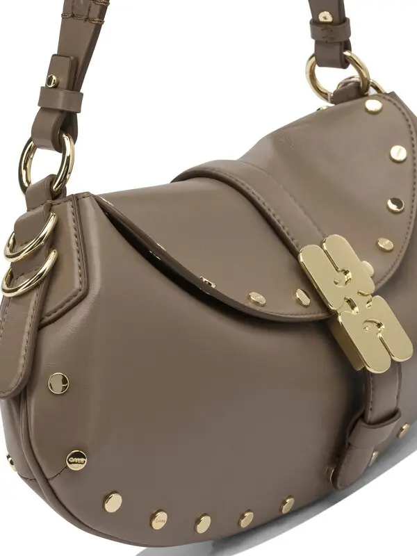 GANNI B-kat Small Shoulder Bag - Brown
