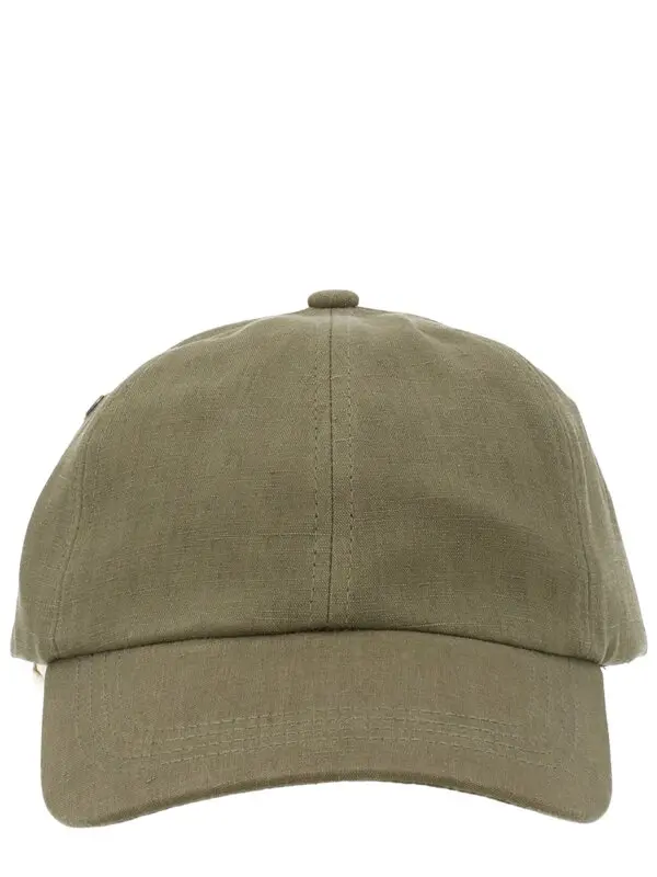 Paul Smith Linen Baseball Cap - Green
