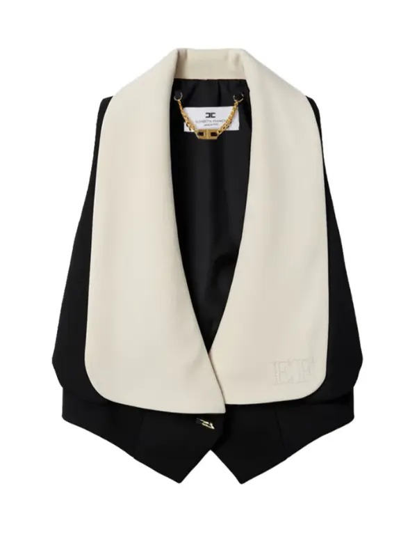 Elisabetta Franchi Lightweight Crepe Gilet