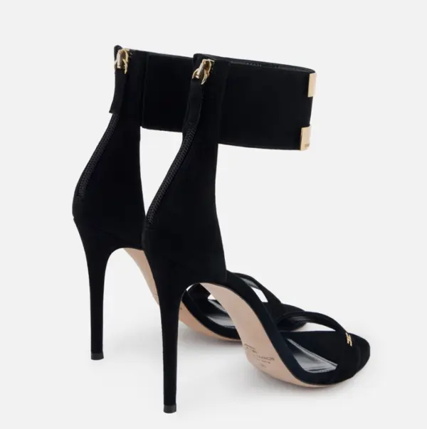 Elisabetta Franchi Suede Sandals - Black