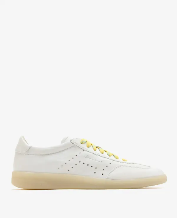Santoni Leather Sneakers - White