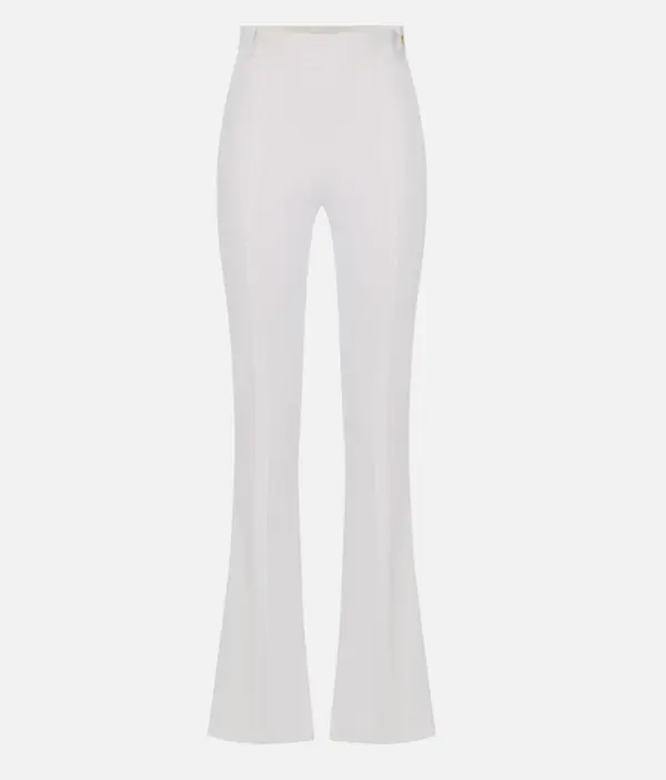 Elisabetta Franchi Wide Leg Trousers - Ivory