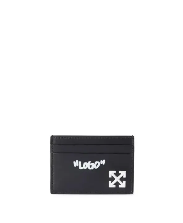 Off-White Jitney Quote Card Case - Black