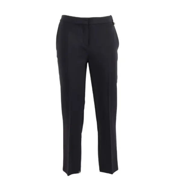 Elisabetta Franchi Logo Charm Pants - Black