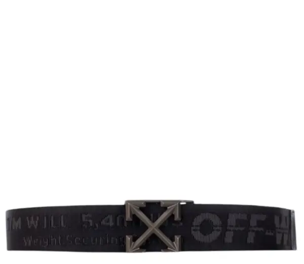 Off-White Tape Arrow Belt 38 Mm - Black